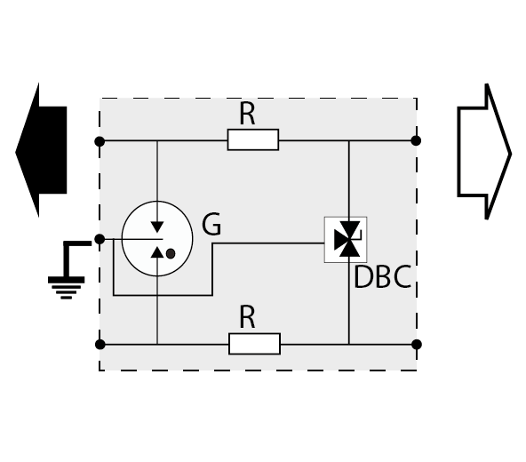 B280-48DBC - Parafoudre Data Boitier 2 paires, CITEL